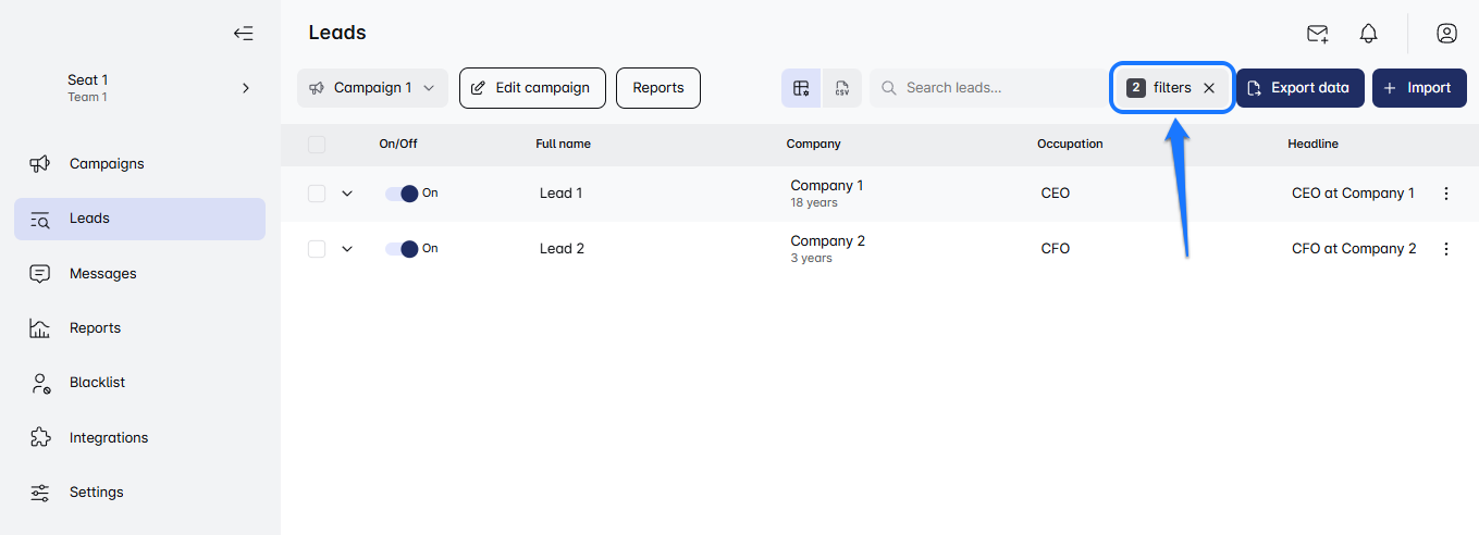 How to Filter your Leads – Cleaning in Motion